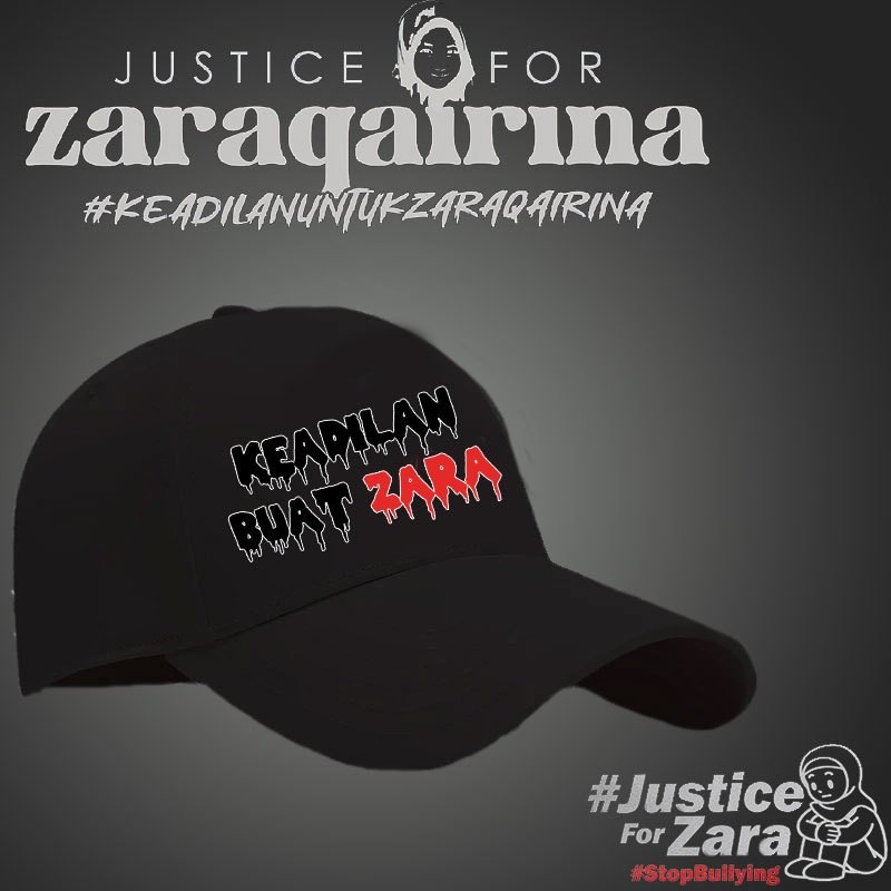 Topi besbol Solidariti Zara Justice For Zara Stop Bullying Pure Cotton ...
