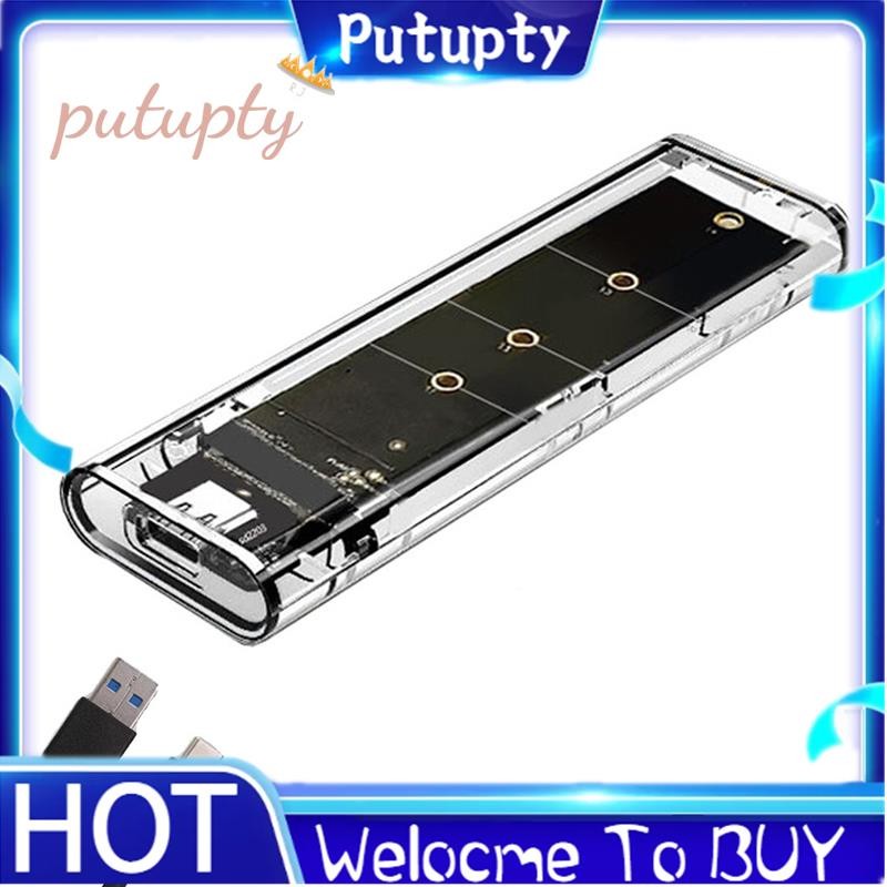 M.2 NGFF Dual Protocol SSD Case Clear USB Type C 10Gbps PCI-E M2 SSD ...