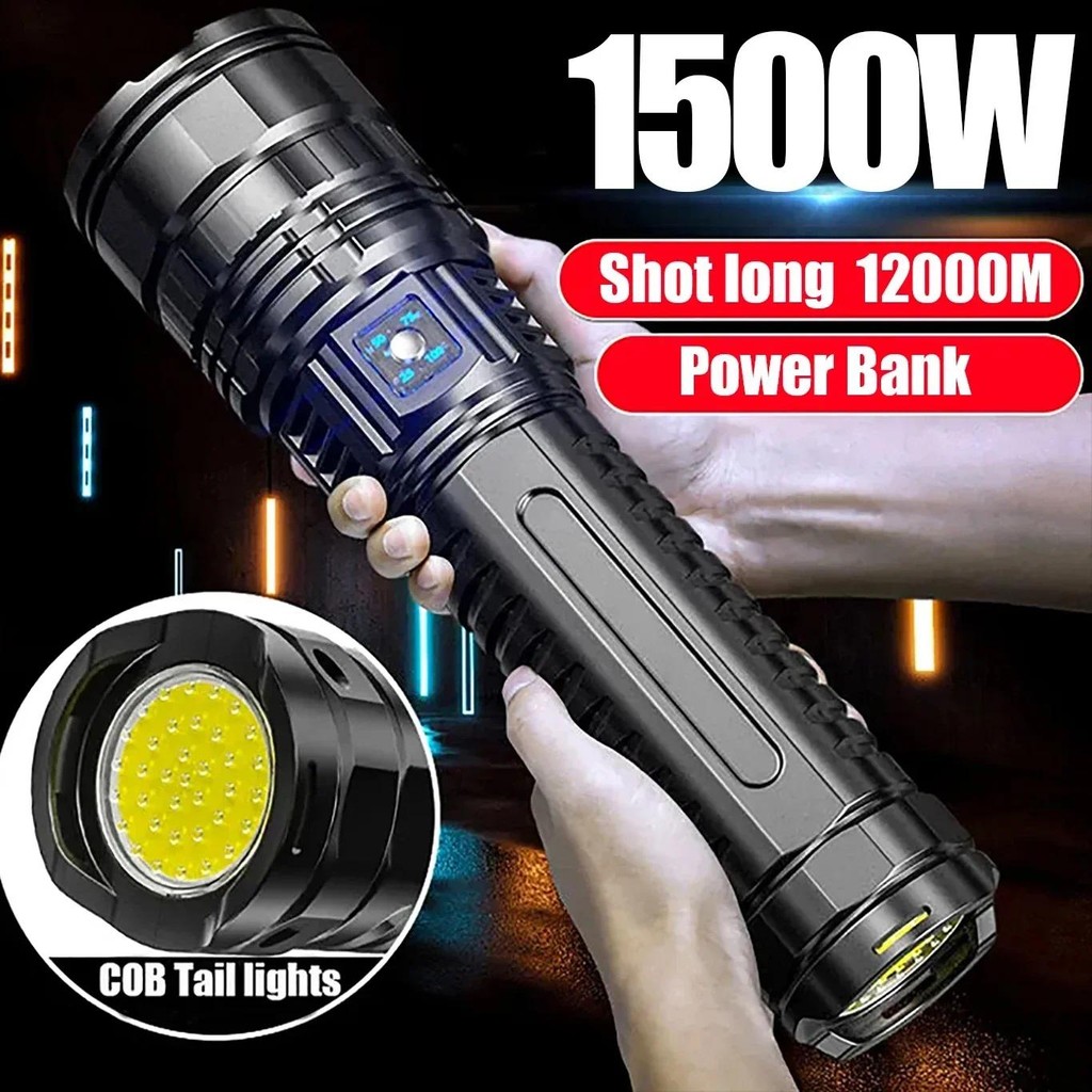 NEW Ultra Bright Torch Built-in Battery Flash Light Emergency ...