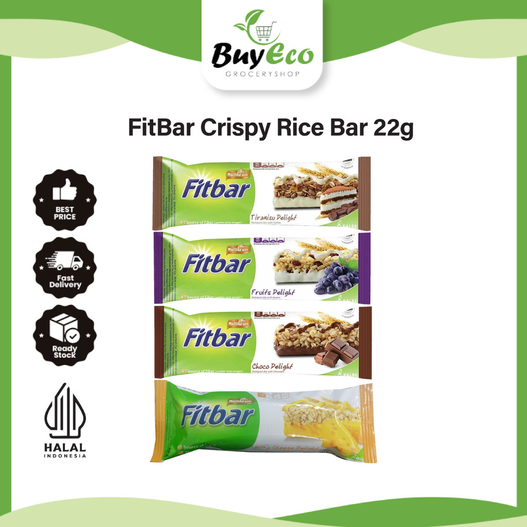FitBar Crispy Rice Bar 22g | Shopee Malaysia