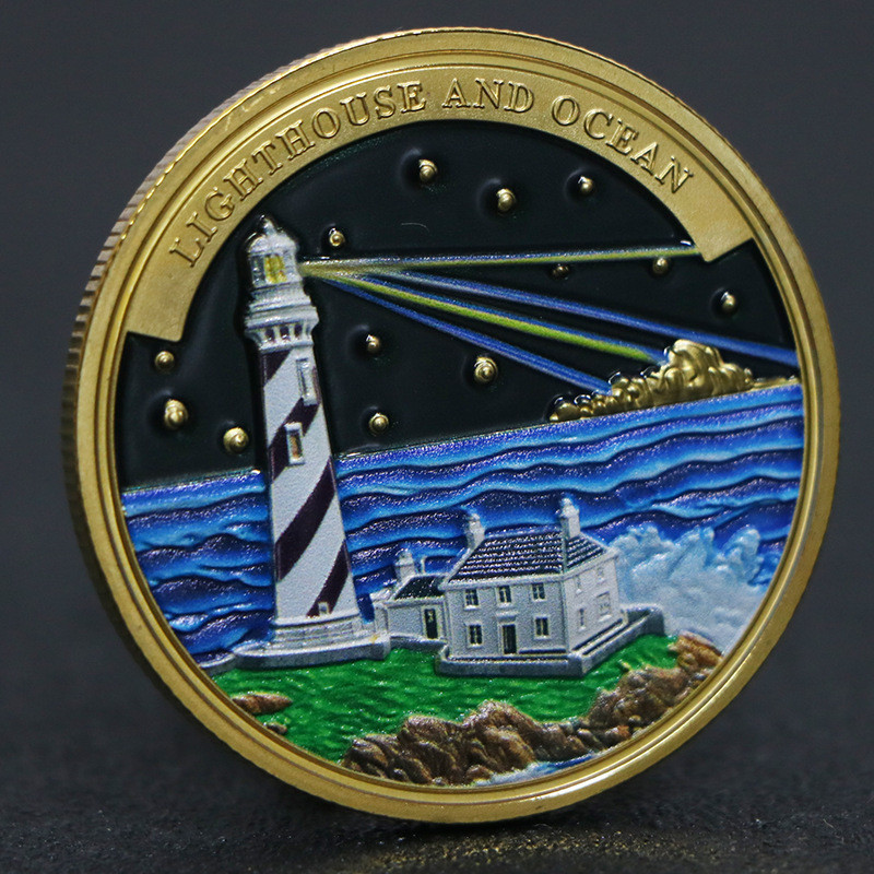 Embossed Lighthouse Commemorative Coin Collection Coin | Shopee Malaysia