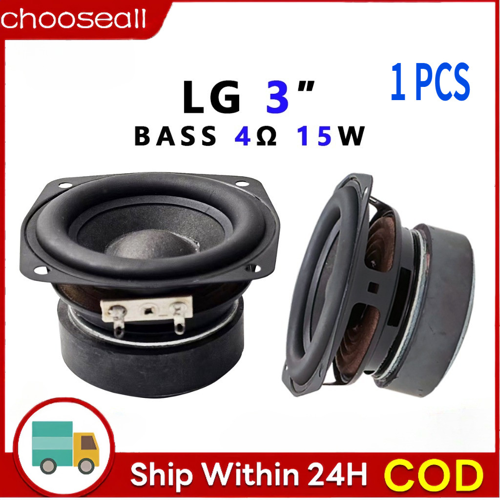 subwoofer 3 inches 4Ω 15W bass speaker 3 inch bass speaker Stereo ...