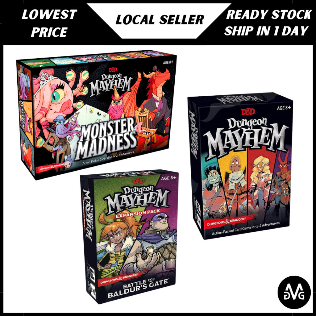 Dungeon Mayhem DD Dragon Monster Madness Adventures Expansion Card ...