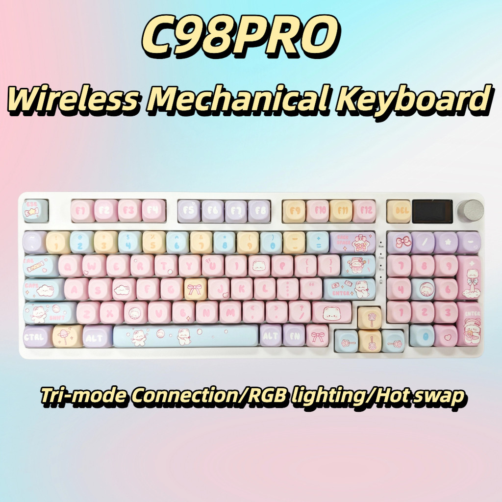 Lychee Gaming C98PRO Customized Wireless Mechanical Keyboard 2.4g ...