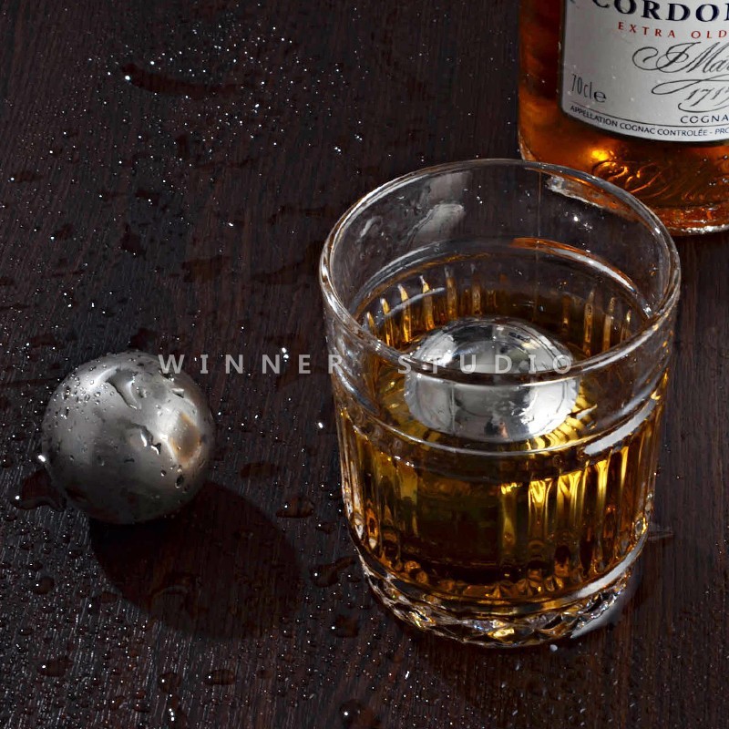 Stainless Steel Ice Cubes Spherical Whiskey Ice Cubes Ice Iron Balls ...