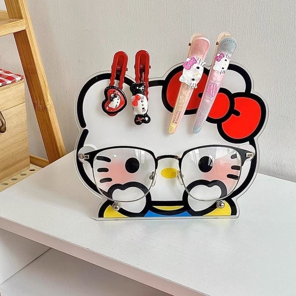 Cute Hello Kitty Glasses Storage Rack Cute Desktop Acrylic Sunglasses ...