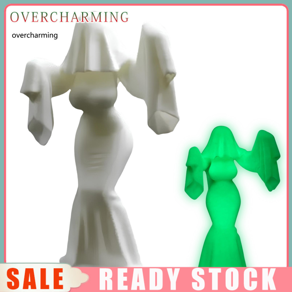 Spooky Shelf Decoration Ghost Statue for Halloween Spooky Gothic Ghost ...