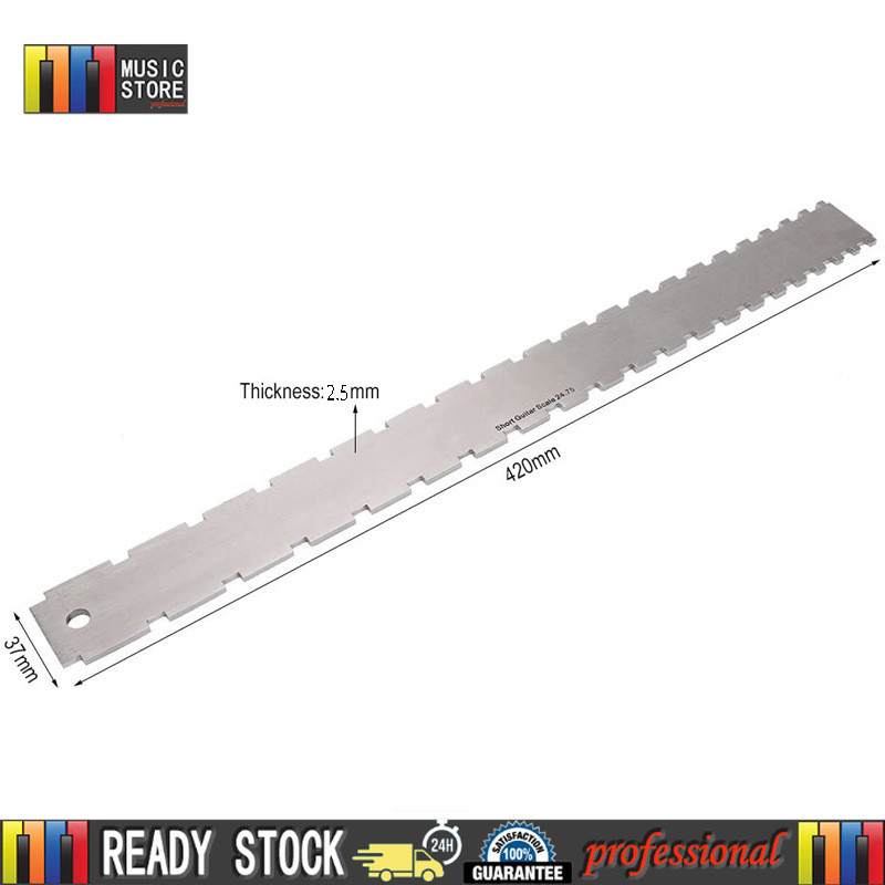 Guitar repair tool measuring ruler guitar neck ruler metal stainless ...