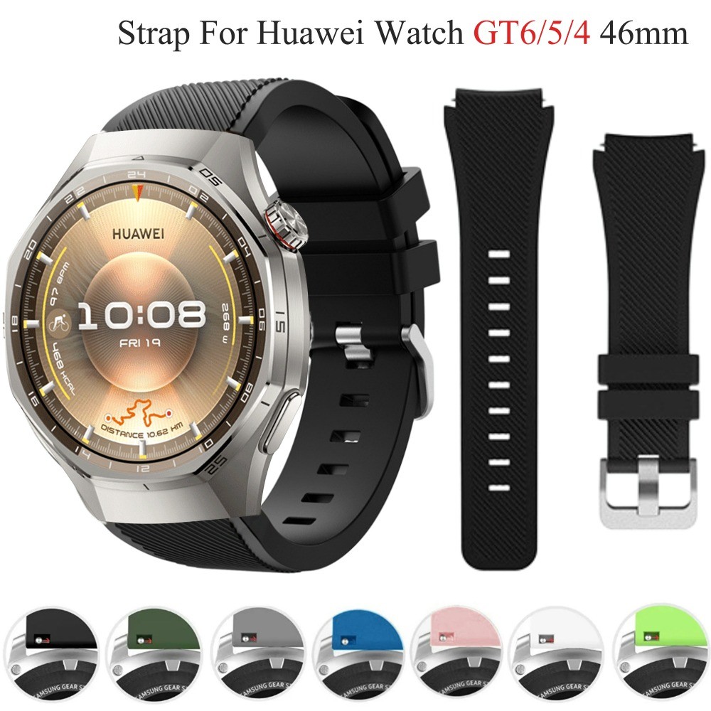 20 22mm Silicone Strap For Huawei Watch GT6 Pro GT5 GT4 GT3 GT2E 46mm ...
