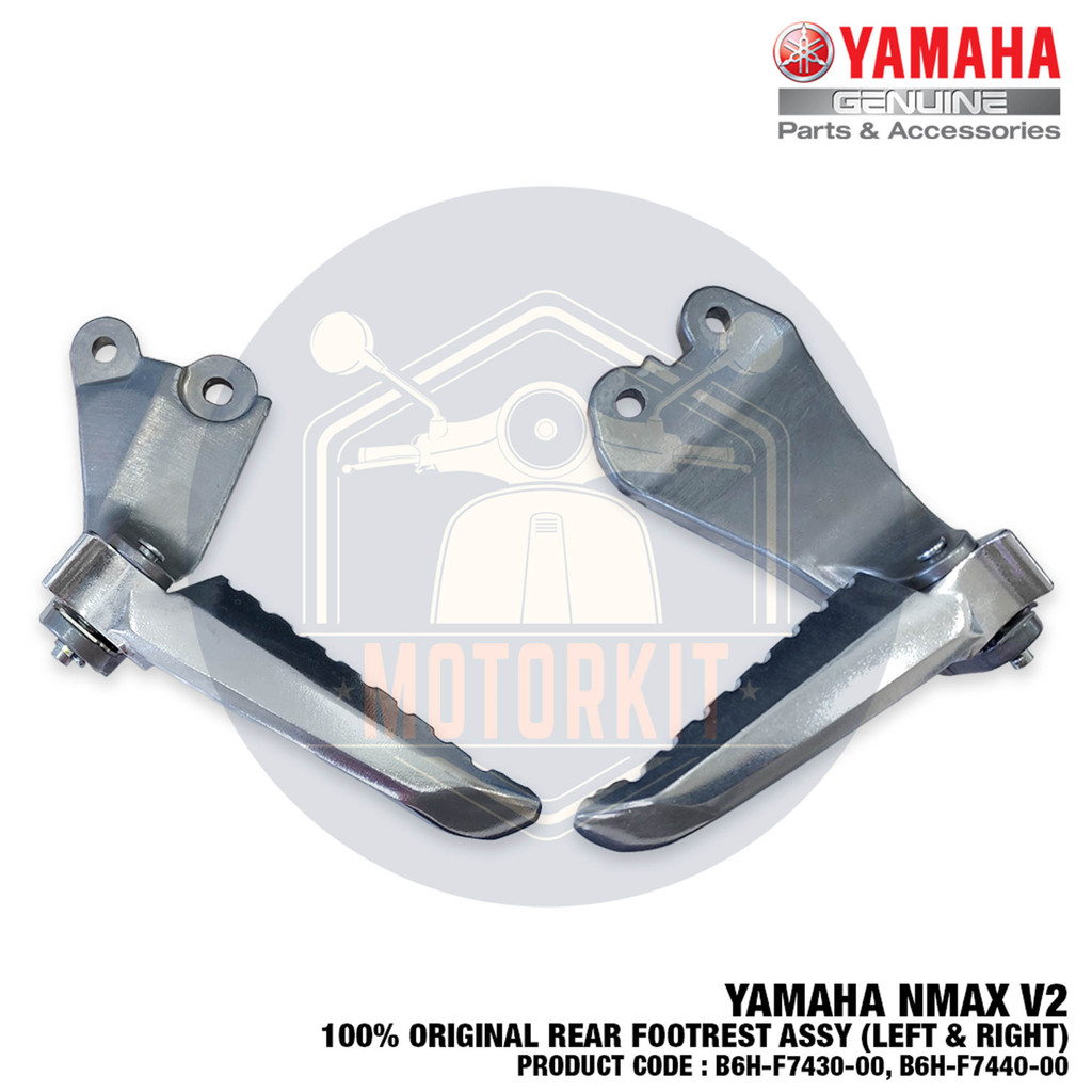YAMAHA NMAX V2 N MAX 155 100% ORIGINAL REAR FOOTREST ASSY TAPAK KAKI ...