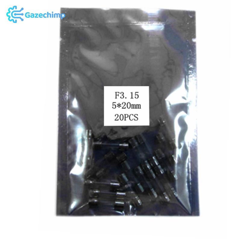[Gazechimp] Pack of 20pcs 5x20mm Fast Blow Glass Tube Fuses - Quick Blow - 3.15A - 250V | Shopee ...
