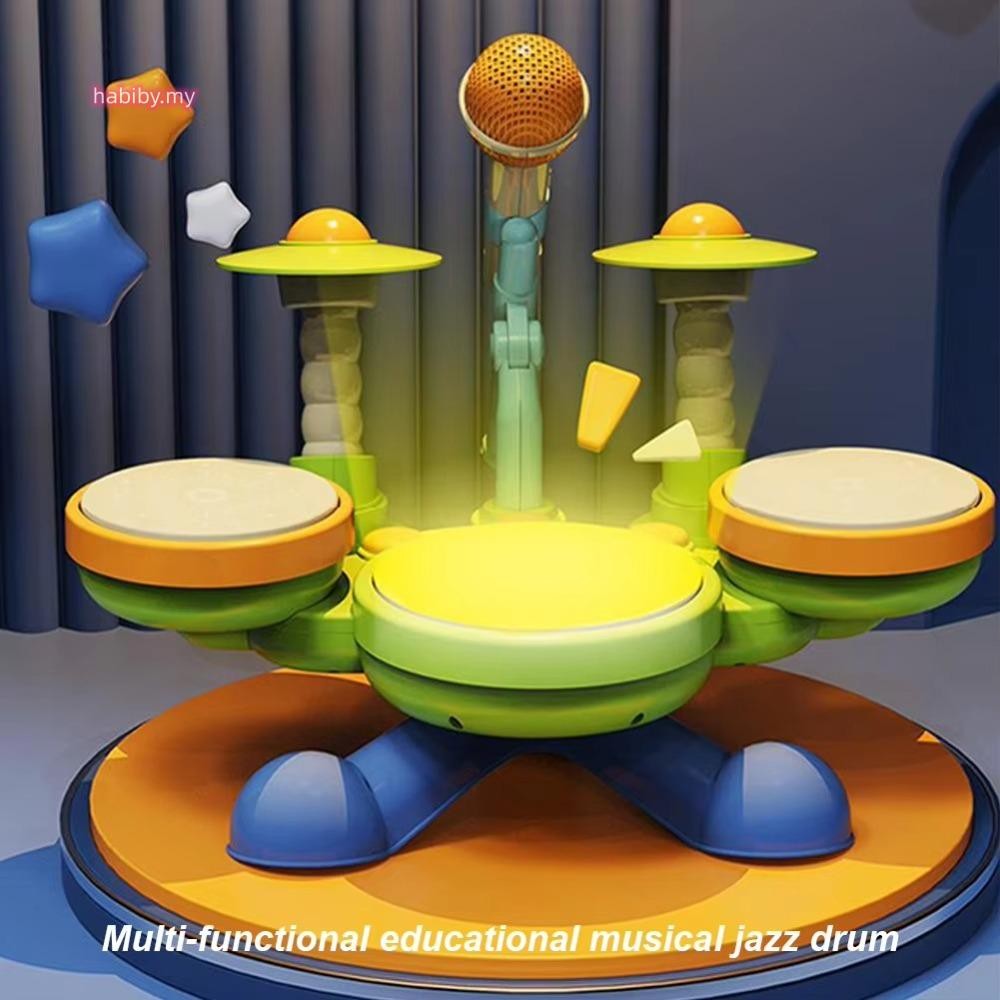 HABIBY Drum Set Toys, Piano Plastic Montessori Toys, Multifunctional ...