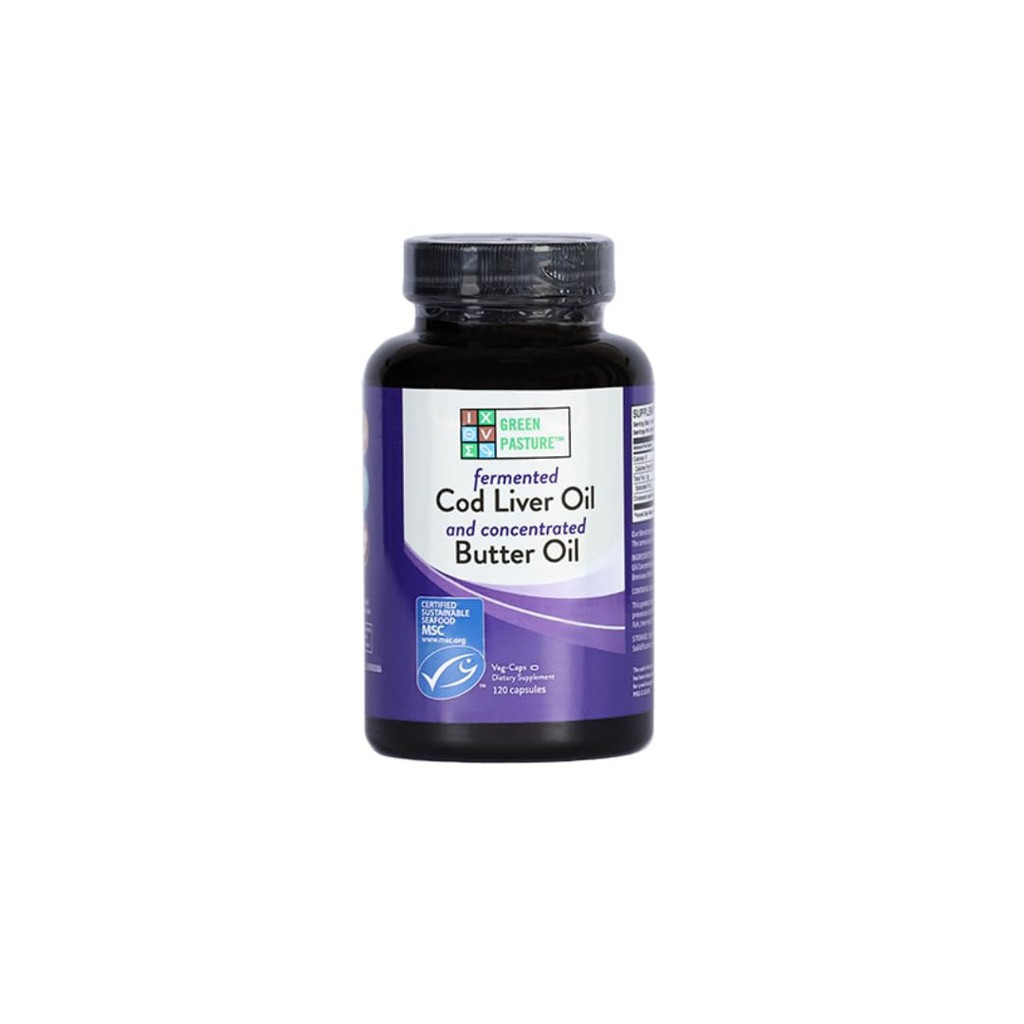 Green Pasture Fermented Cod Liver Oil Blend and Concentrated Butter Oil ...
