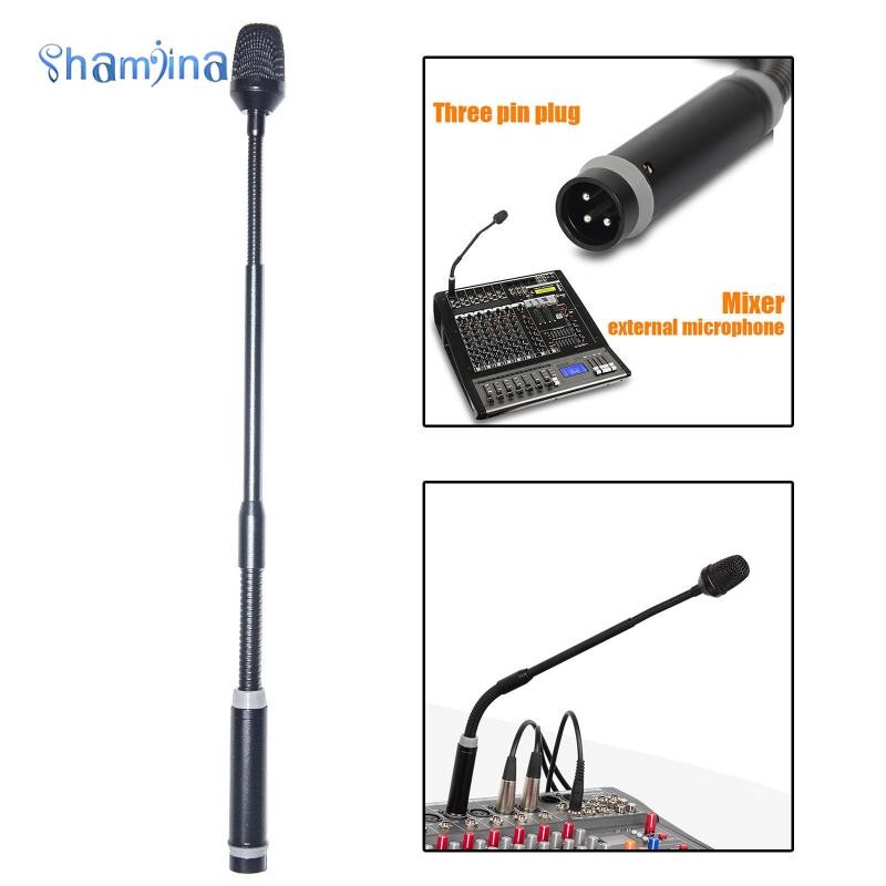 [Shamjina] Gooseneck Microphone, Dynamic DJ Microphone, Easy Adjust 3 ...