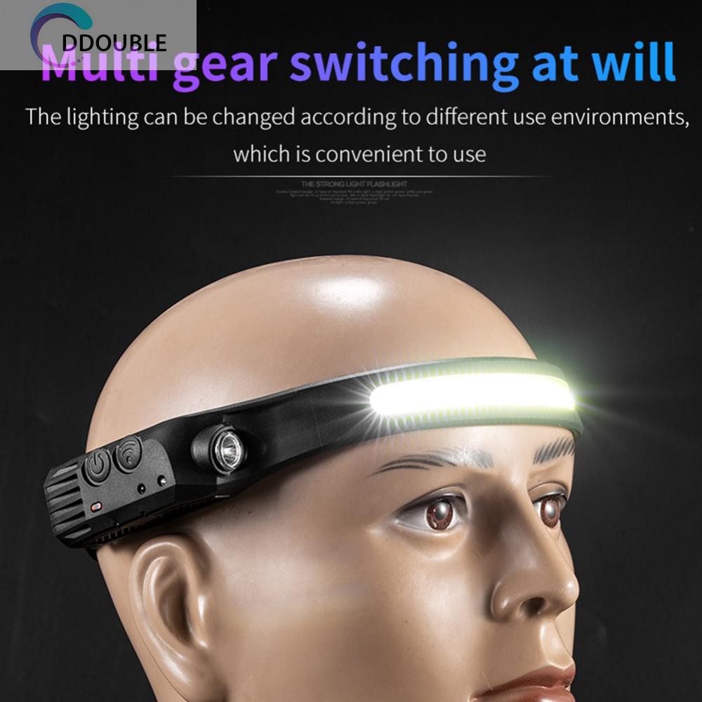 discount LED Headlamp USB Charging Waterproof Running Head-Mounted ...