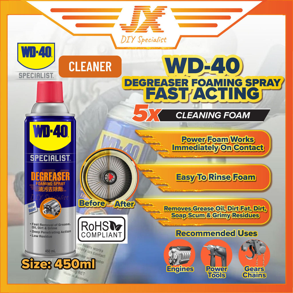 WD-40 Specialist Fast Acting Degreaser Oil Grease Grime Stove Kitchen ...