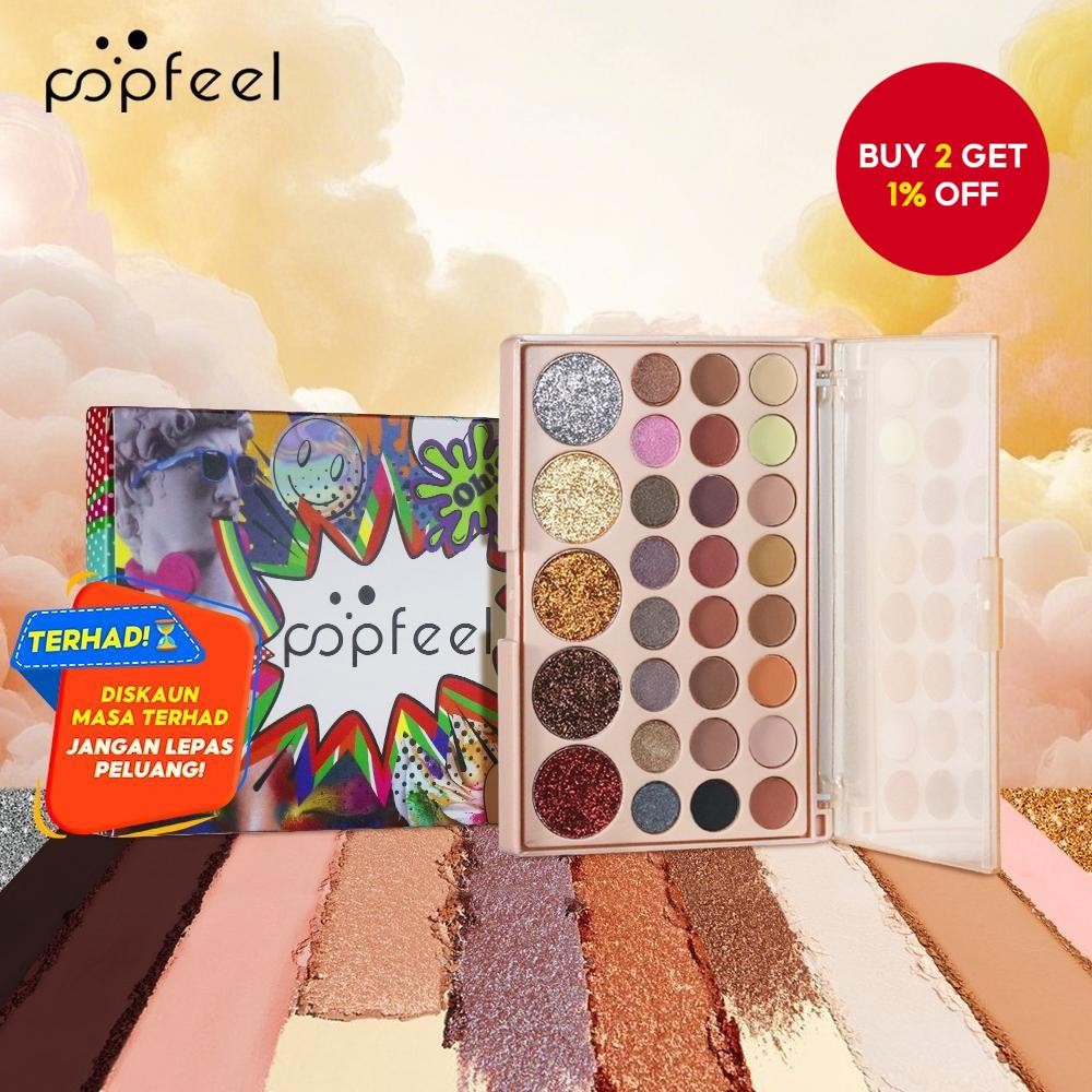 Popfeel 29-color Eyeshadow Palette – High Pigment, Shimmer & Matte for ...