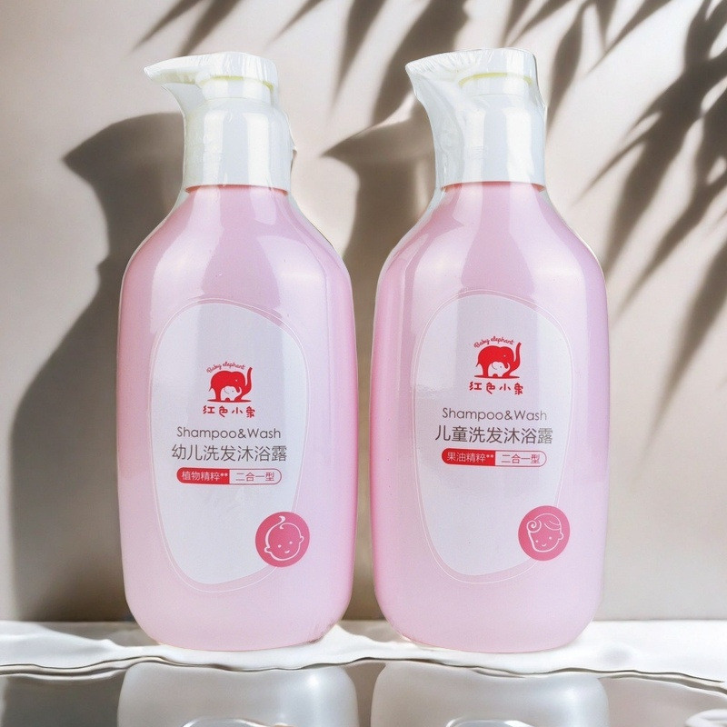 Red Baby Elephant Baby Shampoo Body Wash 2 in 1 Children Shampoo Body ...