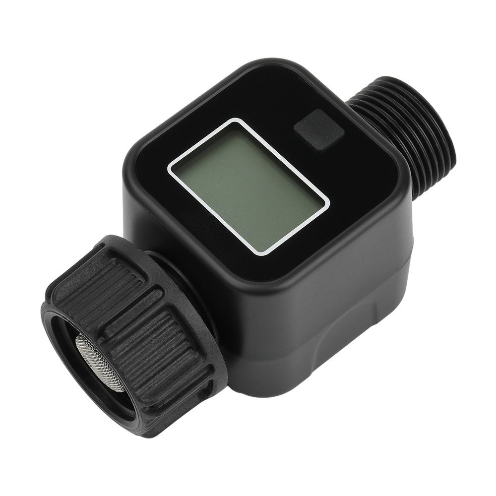 YoHi LCD screen water flow meter multifunctional electronic water flow ...