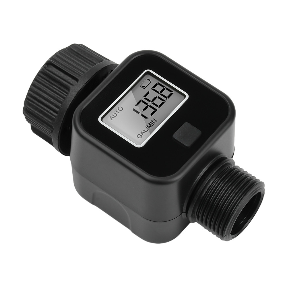 YoHi LCD screen water flow meter multifunctional electronic water flow ...