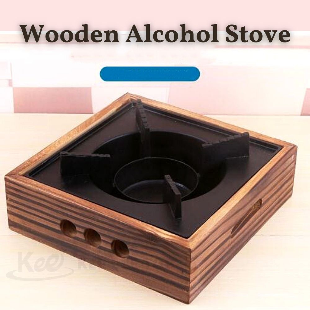 【READY STOCK】Multi-functional Solid Stoves Alcohol Stove With Wooden ...