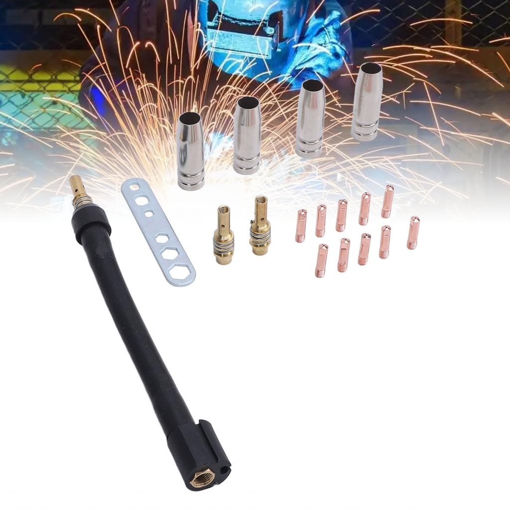 ffggg-my 18PCS TIG Welding Torch Kit MIG MAG Flexible Neck Nozzles ...
