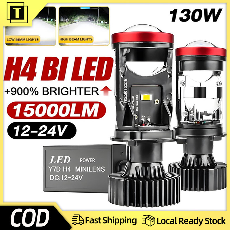 Y7d High Power Led H4 Headlight Projector Bulb 120w 18000lm Super