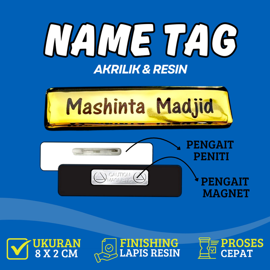 MINIMAL PREMIUM CONVEX CHEST NAME WITHOUT MINIMUM ORDER/NAMETAG RESIN ...
