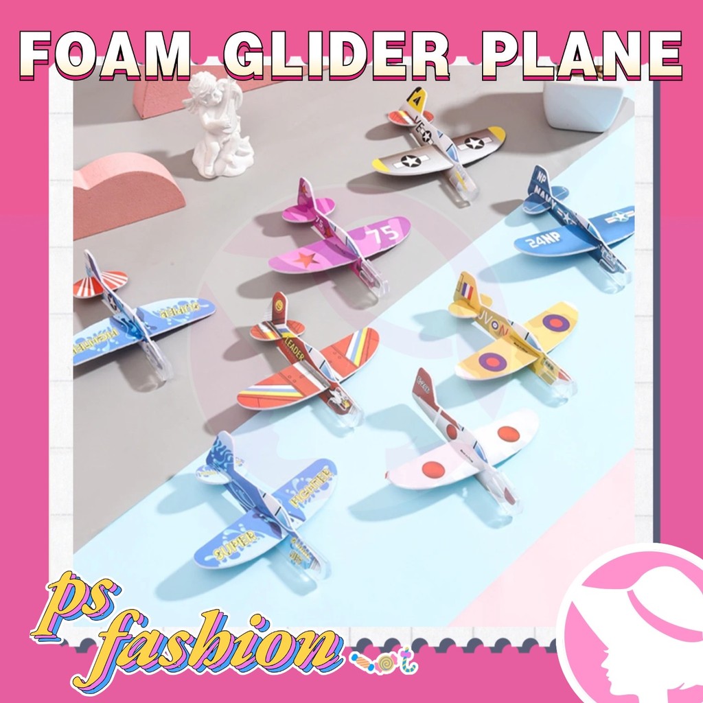 NEW Mini Foam Plane Glider Hand Throw Airplane Light Inertial EPP ...