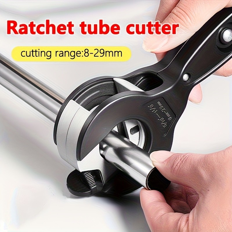 Ratcheting Tubing Cutter, 2 in 1 Close Quarters Tube Compact Cutter ...
