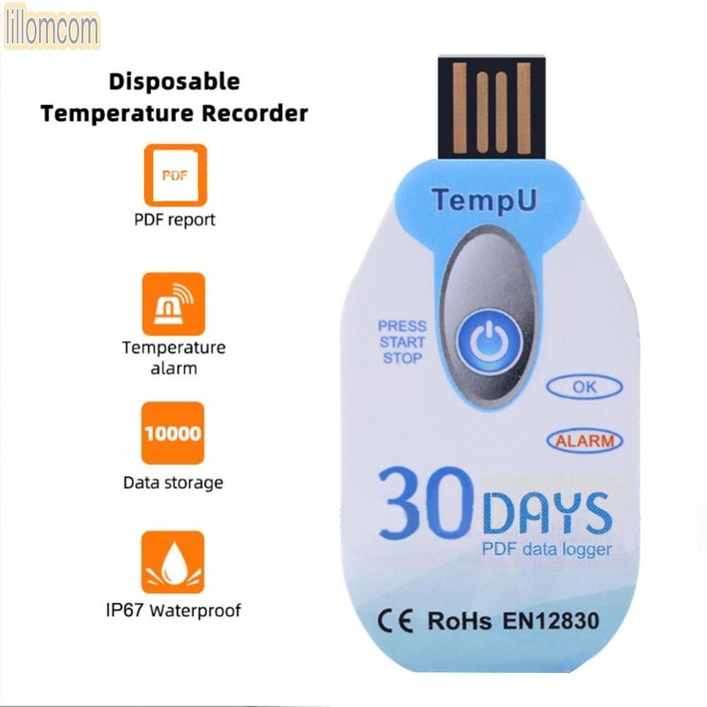 Disposable Temperature Data Logger Monitor and Record Cold Logistics ...
