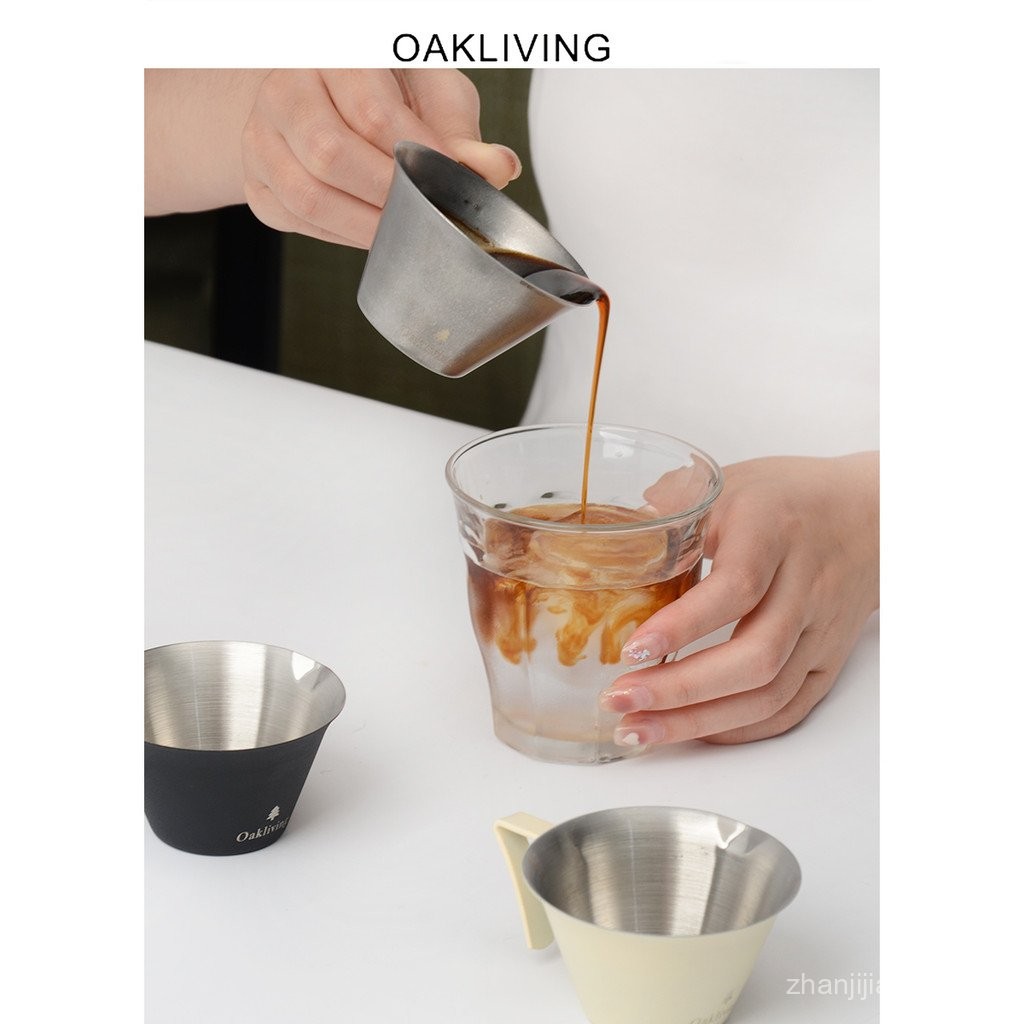 Oakliving Stainless Steel Coffee Extract Cup Italian Espresso 304 Metal ...