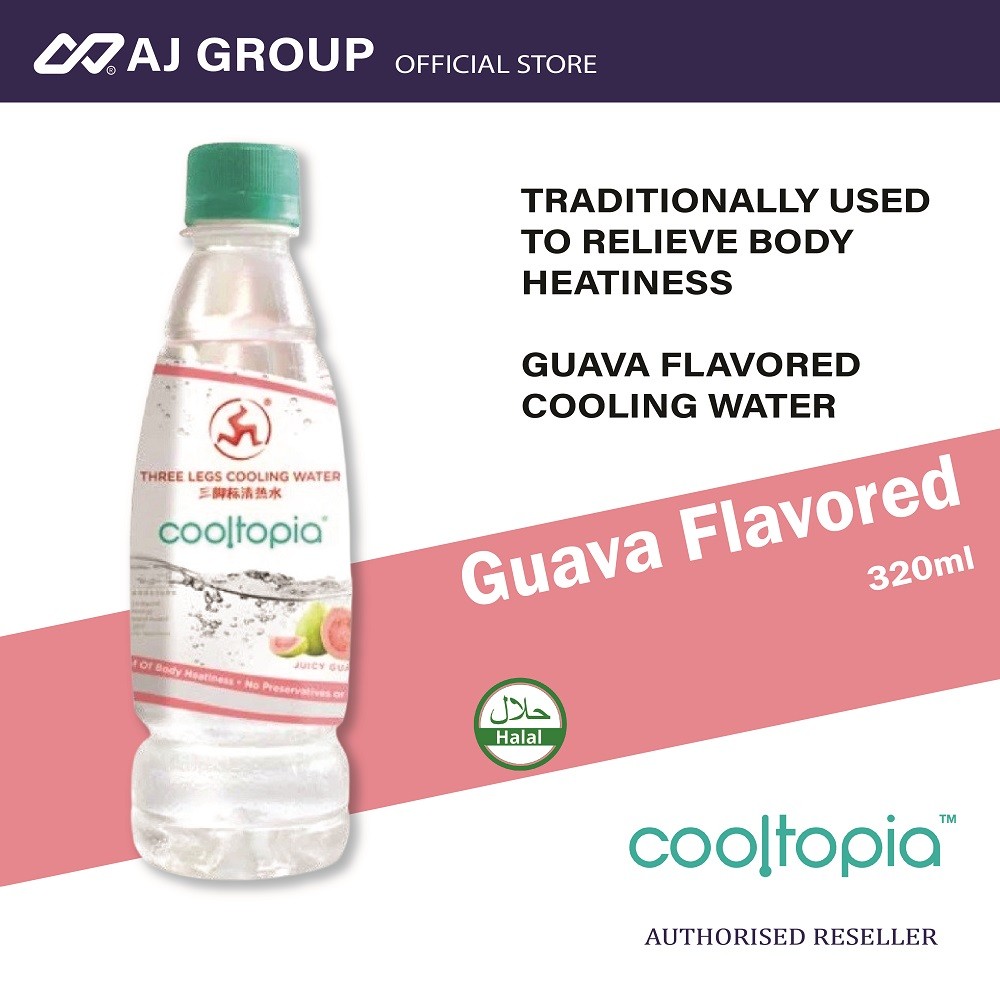 Three Legs Cooltopia Guava Cooling Water (320ml) | Shopee Malaysia