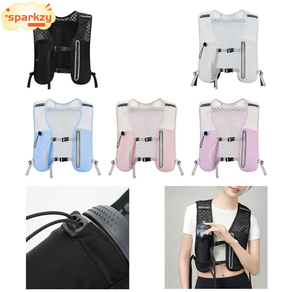 SPARKZY Running Backpack Vest, Reflective Lightweight Hydration Water ...