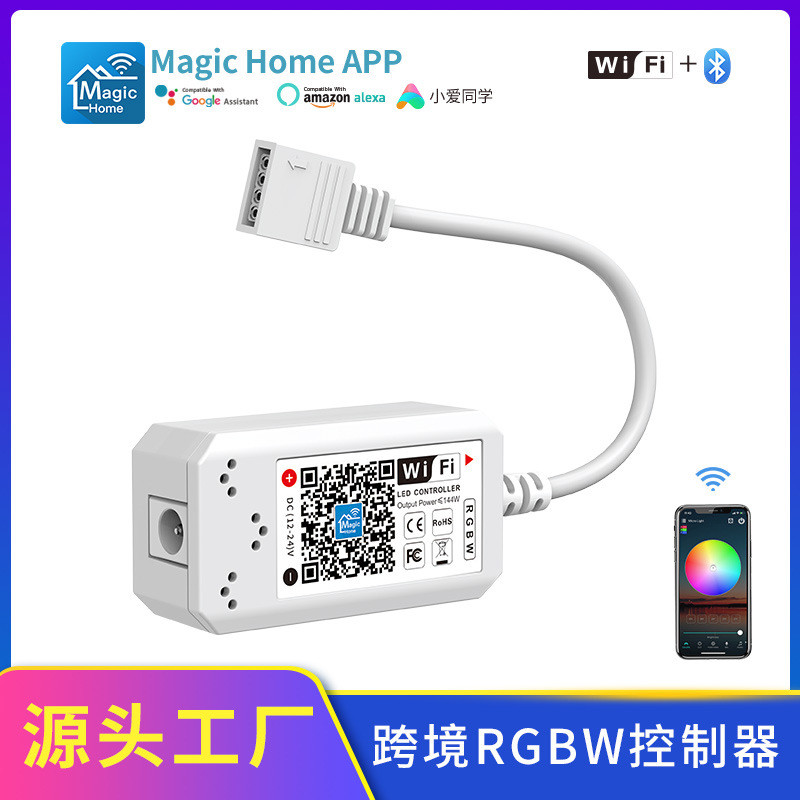 Zhengji Bluetooth RGBW/RGBCW Pengawal Apl Suara Alexa Alat Kawalan Jauh ...