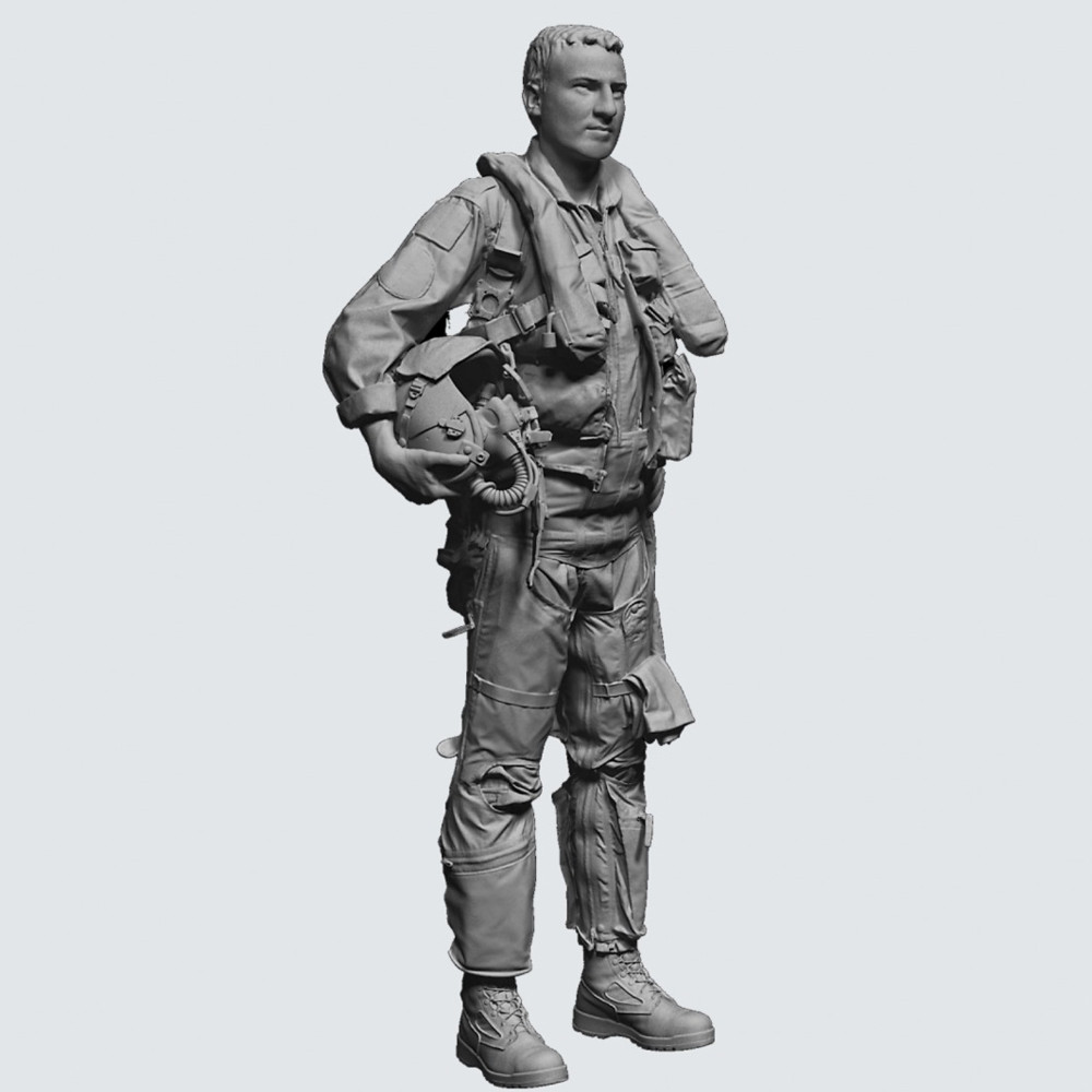 1/32 US Air Force pilot, Resin Model figure soldier, Military themes ...