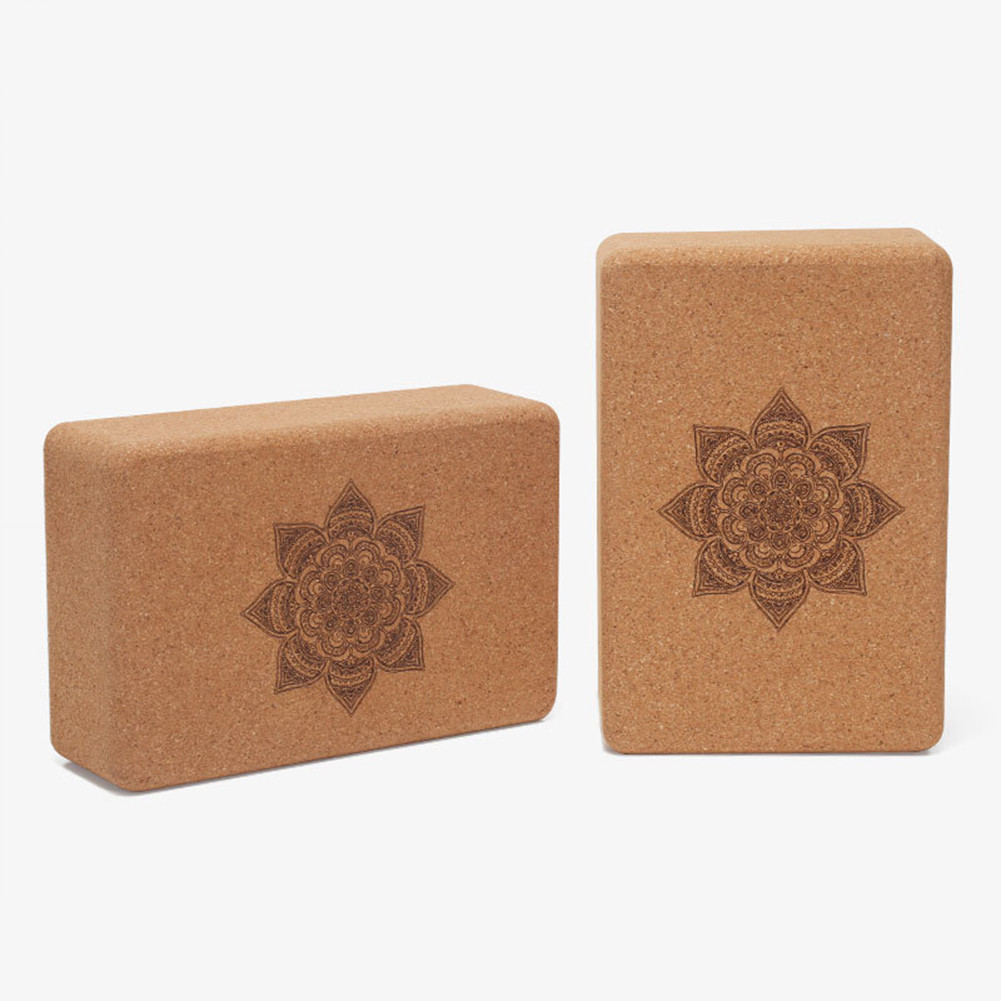 [innersetting.my] Cork Yoga Block Cork Yoga Bricks 9x6x3 Inch Non Slip ...
