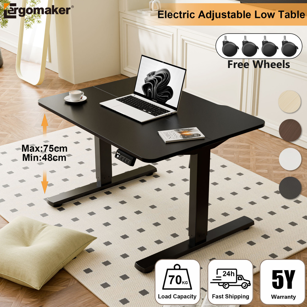 Eegomaker Electric Low Desk 48-75cm Height Adjustable Lifting Desk ...