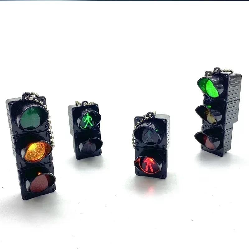 Simulation Electronic Traffic Light Keychain Pendant Mini Pedestrian ...