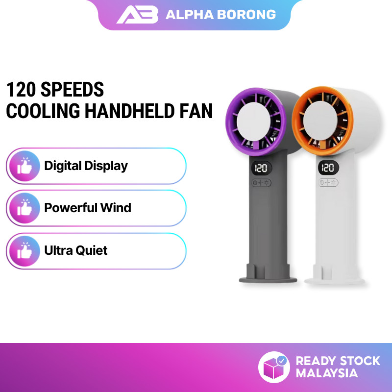 Alpha Borong M11B Turbo Mini Cooling Fan Handheld Rechargeable High ...