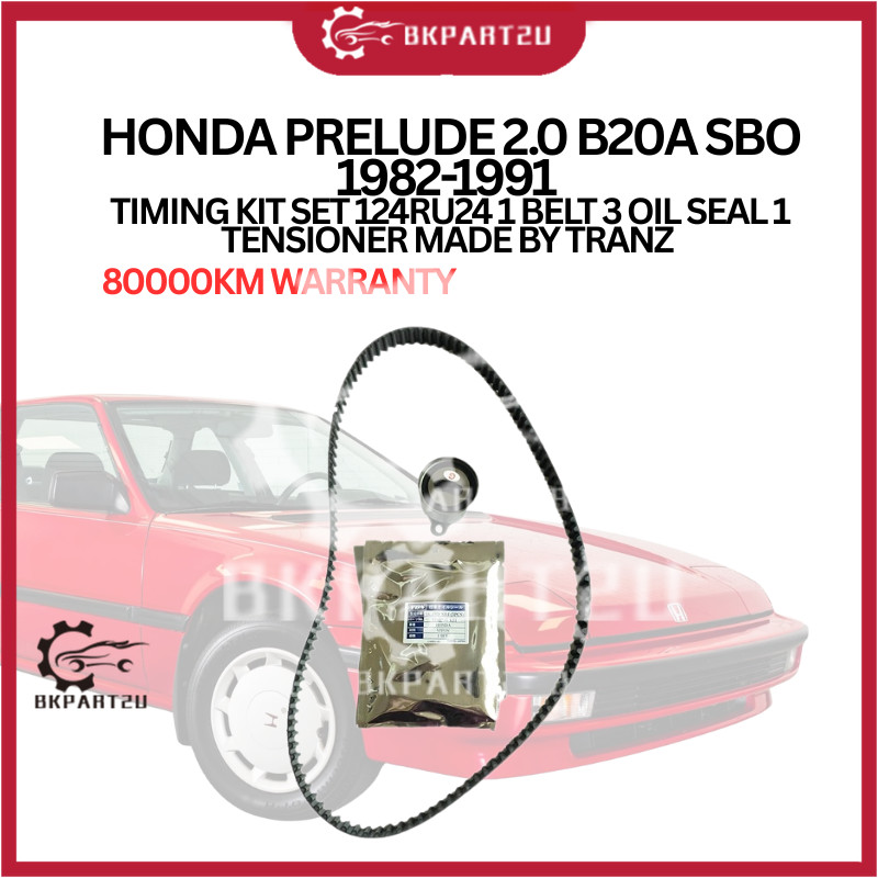 HONDA PRELUDE 2.0 B20A SBO 1982-1991 TIMING KIT SET 124RU24 1 BELT 3 ...