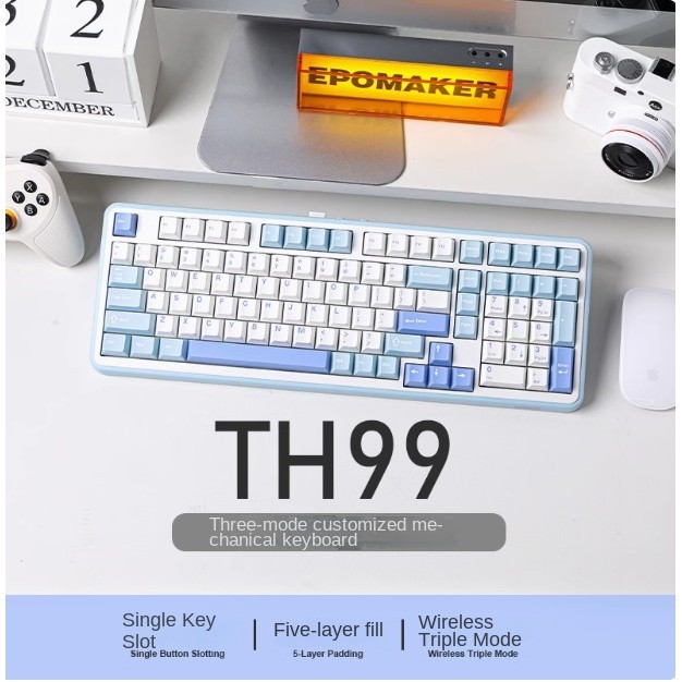 EPOMAKER TH99 three-mode Wireless hot-swappable mechanical keyboard | Shopee Malaysia