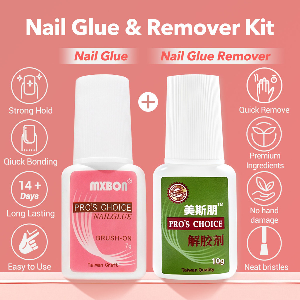 Mxbon Nail Glue Fake Nail Adhesive False Tips Bond Fast Drying ...