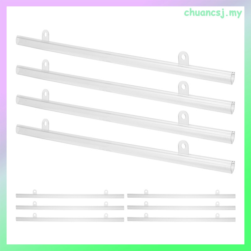 10pcs PVC Poster Hanging Rail with Clips 30cm Poster Hanger Strip Frame ...