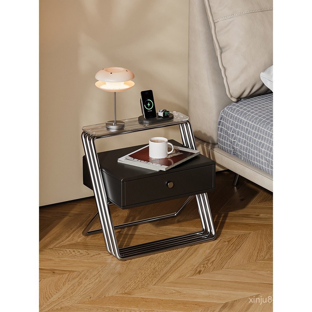 Italian Minimalist Bag Hows Bedside Table Medieval Stainless Steel ...