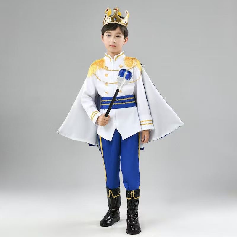 Halloween Children Costume Boy King Prince Performance Costume Dress ...