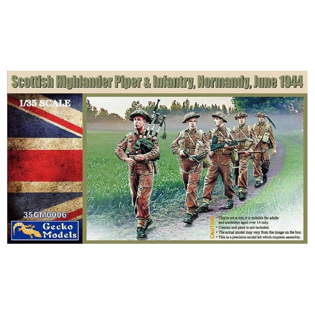 Gekko Model 1/35 Scottish Highlanders Bagpipe Hands and Infantry ...
