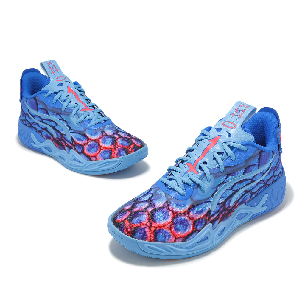 Puma Basketball Shoes MB.04 Lo Alien Skins Men's Blue Pink LaMelo Ball ...