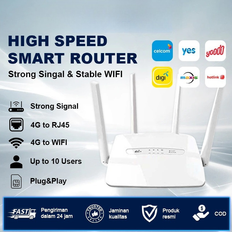 Ready Stock C300/C600/C800 4G 5G LTE Modem WiFi Router Sim Card Rumah Pejabat Plug Play ...