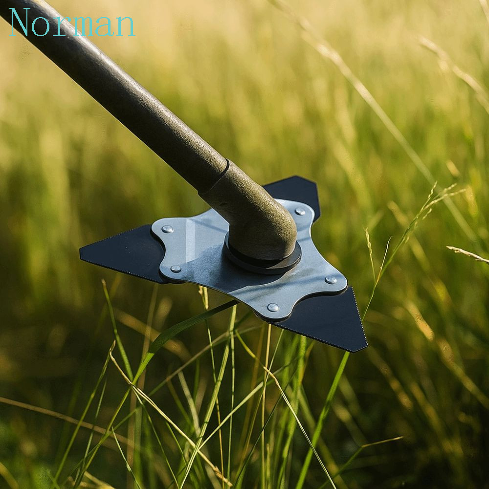 NORMAN Lawn Mower Blades, Manganese Steel Dual-use Quenched Triangular ...